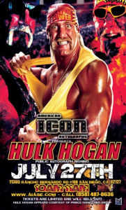 Meet WWE Hall of Famer "The Immortal" Hulk Hogan in San Diego, ca ...